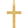 Dazzling Holy Cross in Solid 14 Karat Yellow Gold – www.allpatronsaints.com